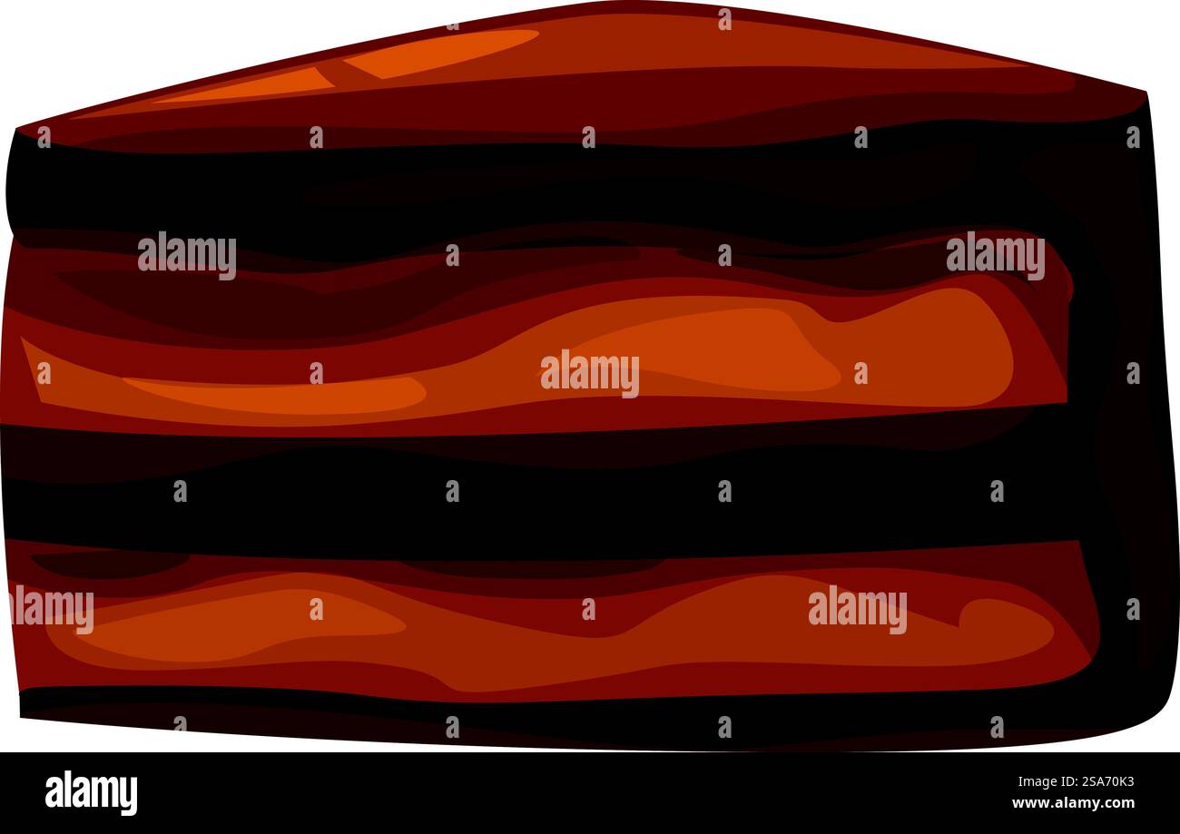 Chocolate cake slice with layers, tempting dessert for a sweet tooth ...