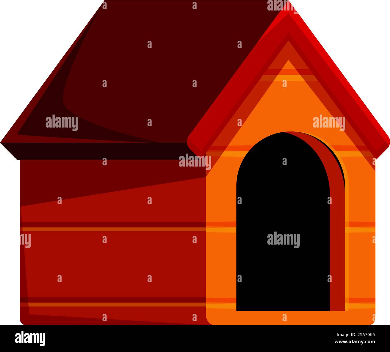 Wooden doghouse providing shelter and comfort for pets hi-res stock ...