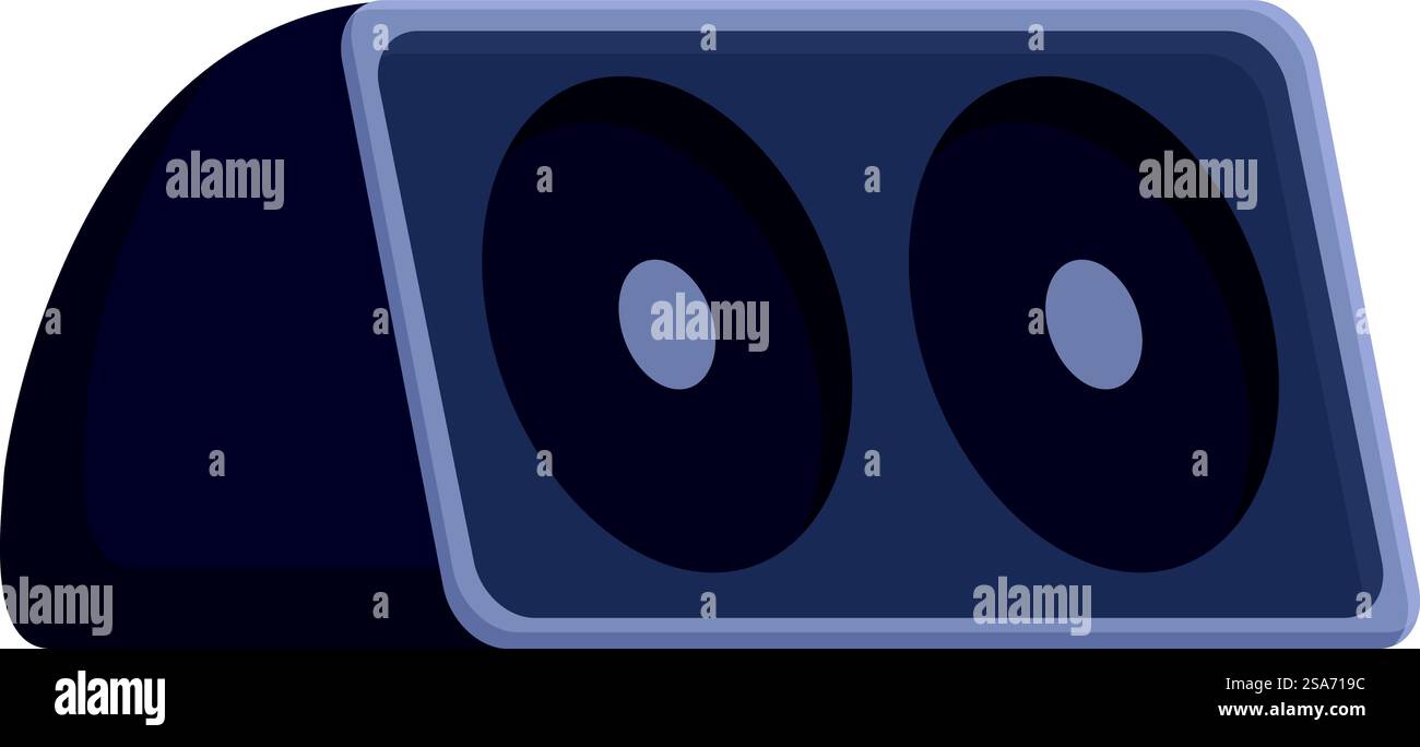 Modern audio speaker delivering powerful sound waves, perfect for ...