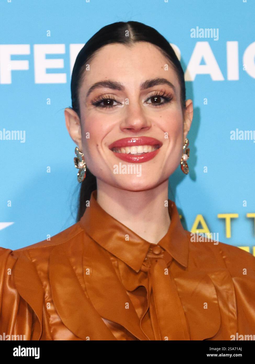 Rome, Italy. 28th Jan, 2025. Rome, Adriano cinema, premiere of the film ...