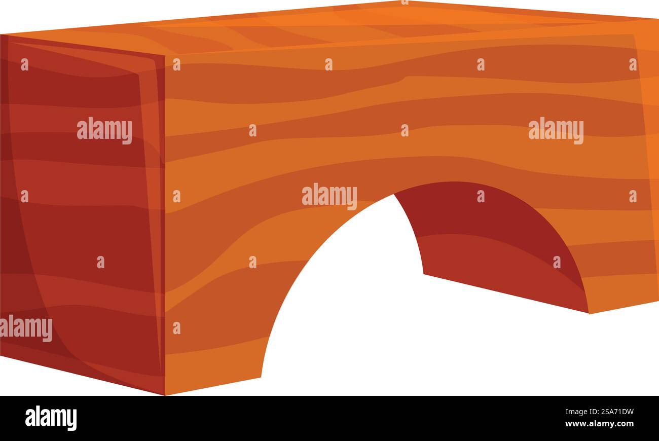 Small wooden bridge creating passage over small obstacle, simple ...