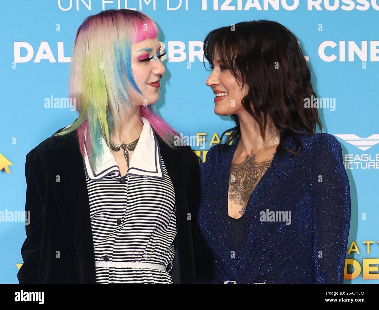 Rome, Italy. 28th Jan, 2025. Rome, Adriano cinema, premiere of the film ...