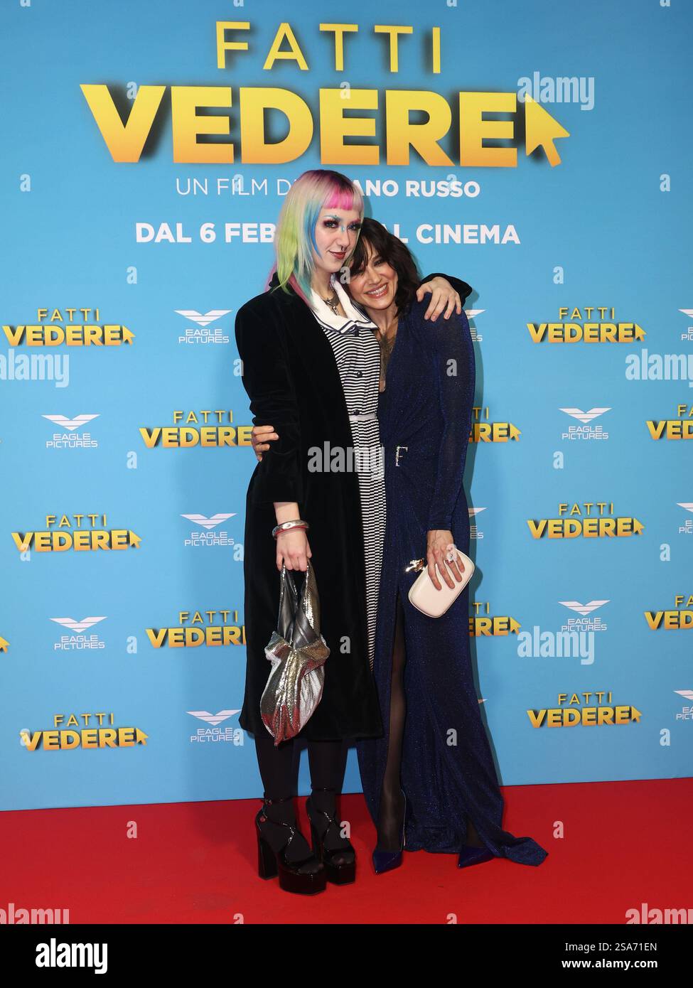 Rome, Italy. 28th Jan, 2025. Rome, Adriano cinema, premiere of the film ...