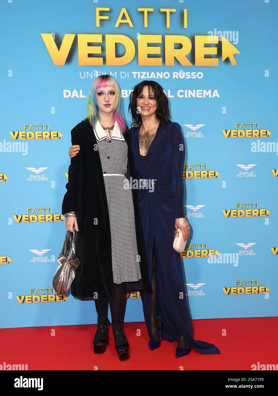 Rome, Italy. 28th Jan, 2025. Rome, Adriano cinema, premiere of the film ...