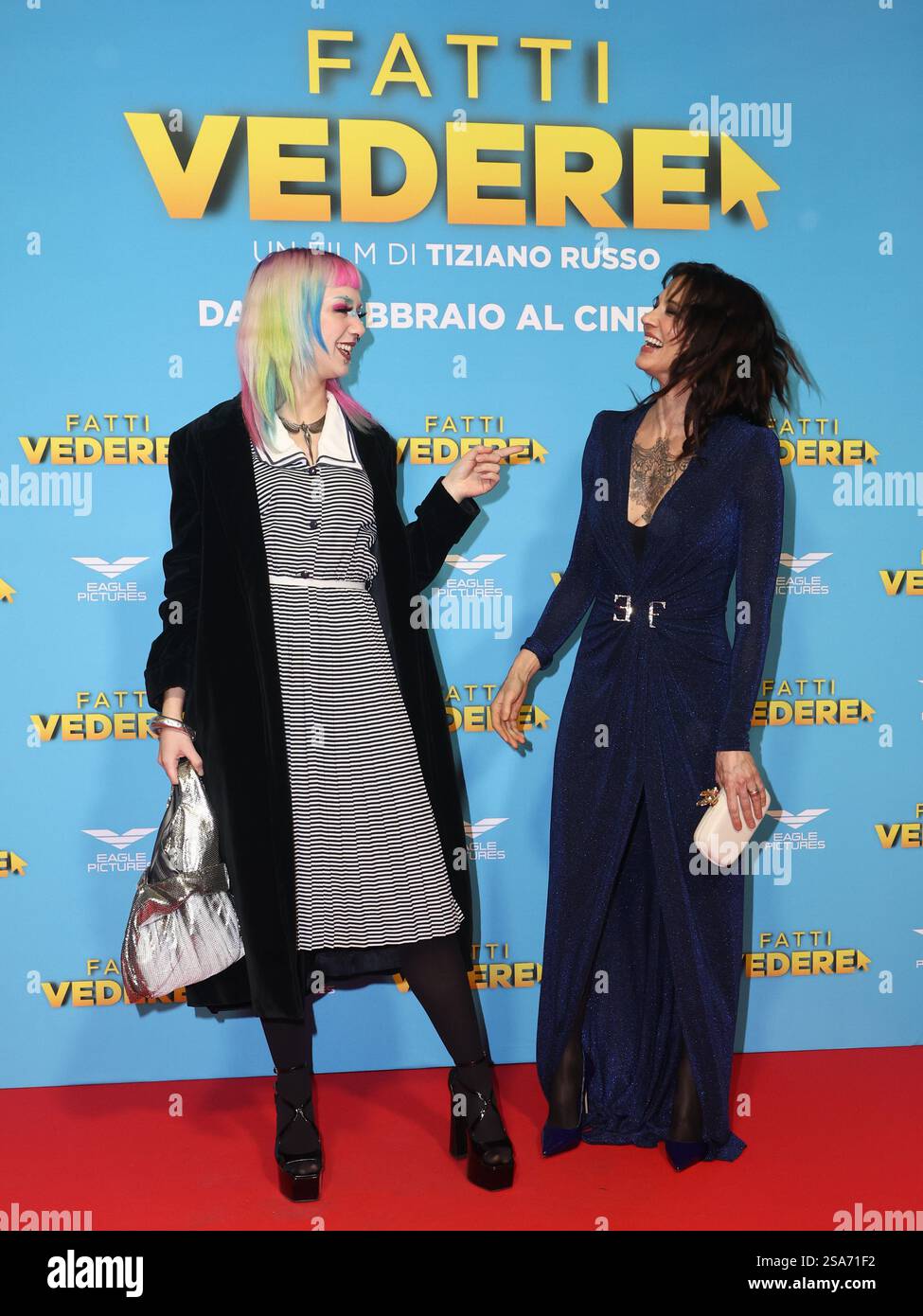 Rome, Italy. 28th Jan, 2025. Rome, Adriano cinema, premiere of the film ...