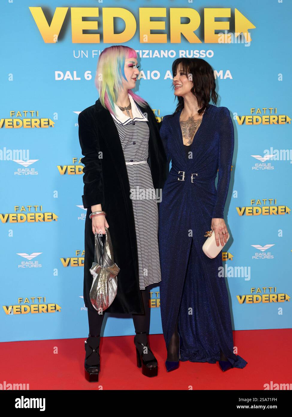 Rome, Italy. 28th Jan, 2025. Rome, Adriano cinema, premiere of the film ...