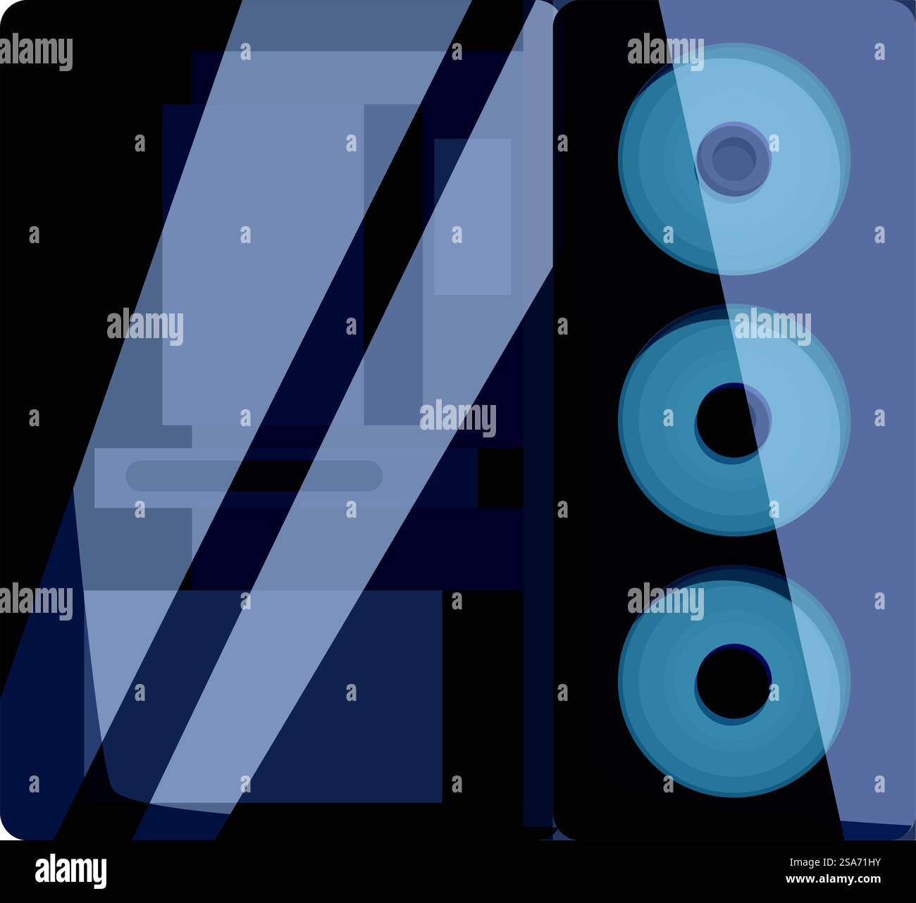 High performance gaming pc case with a transparent side panel hi-res ...