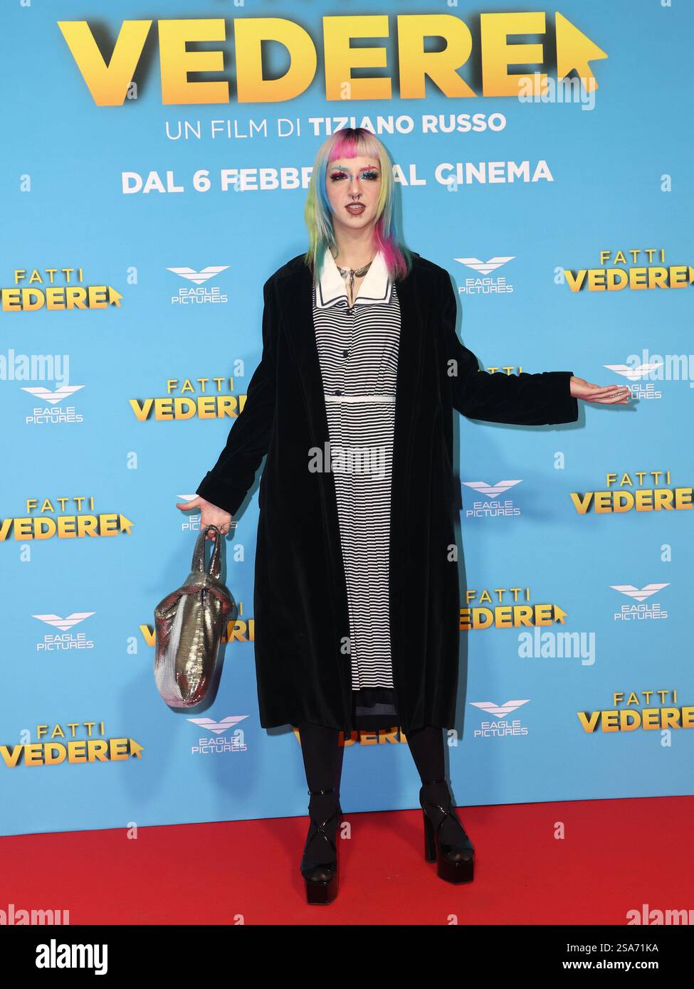 Rome, Italy. 28th Jan, 2025. Rome, Adriano cinema, premiere of the film ...
