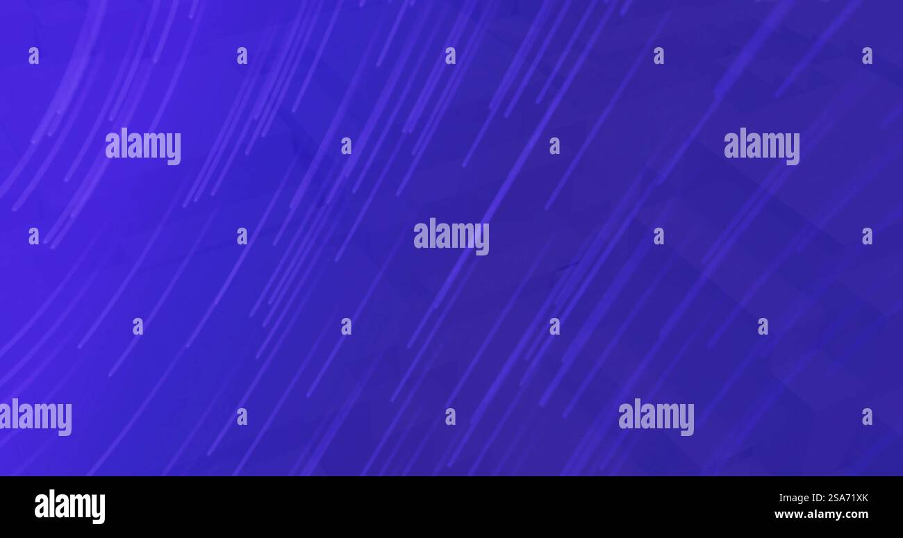 Image of blue lines falling on blue background Stock Photo - Alamy