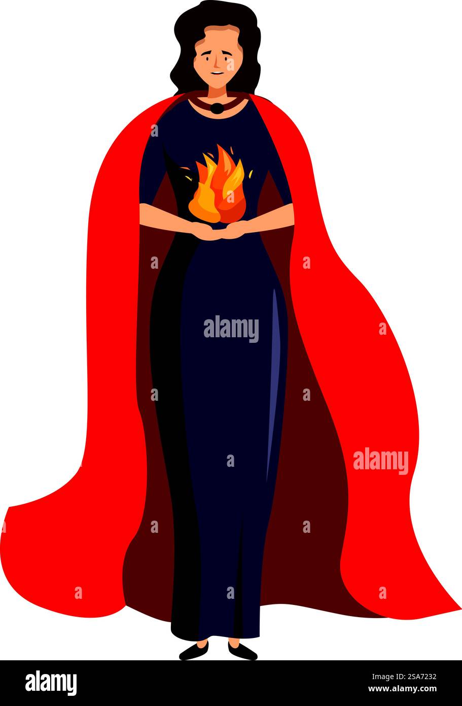 Woman wearing red cloak hi-res stock photography and images - Alamy