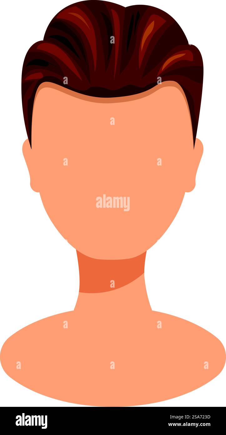 Faceless male portrait showing an empty face, ideal for creating a ...