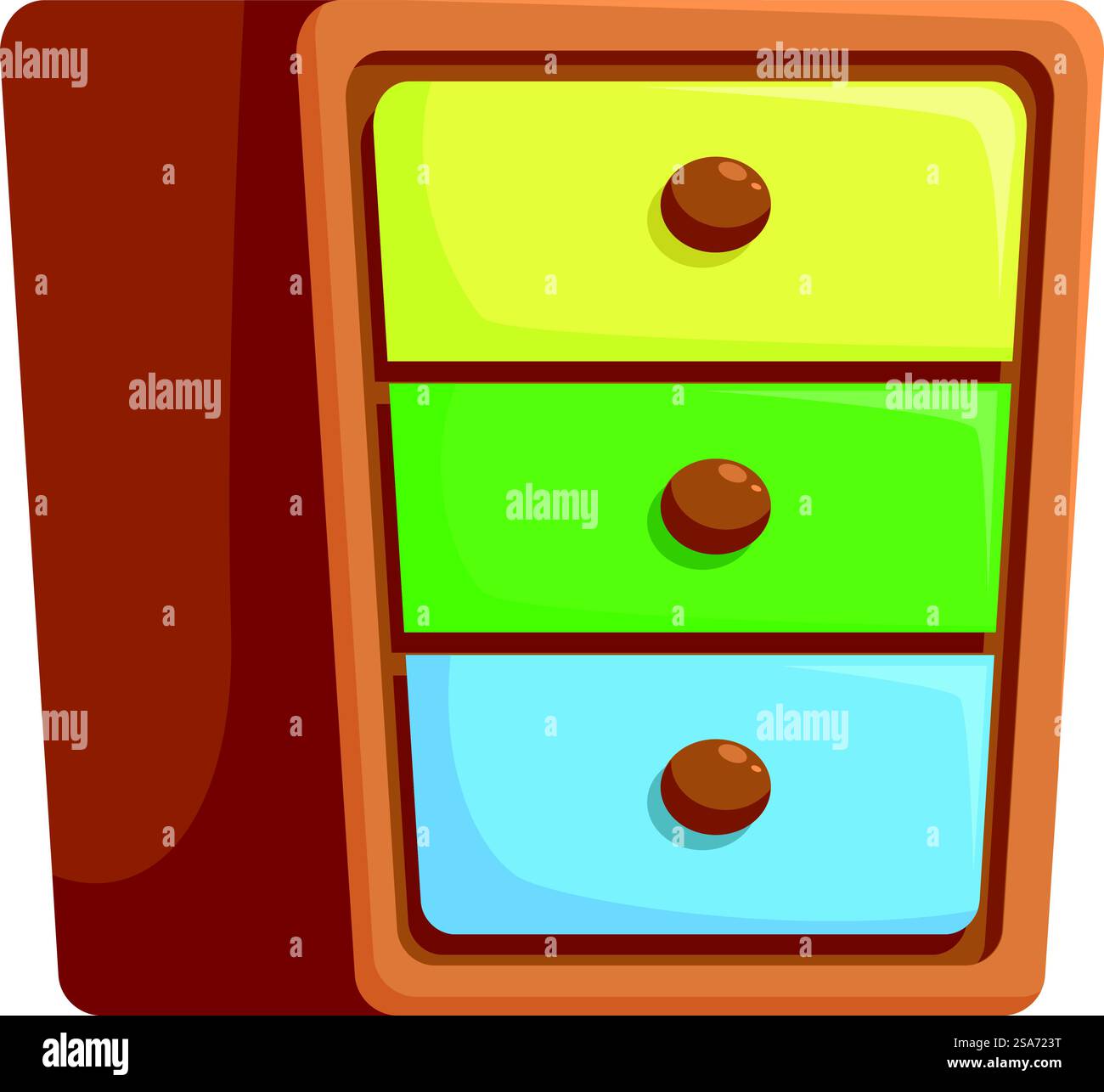 Painted drawers Stock Vector Images - Alamy
