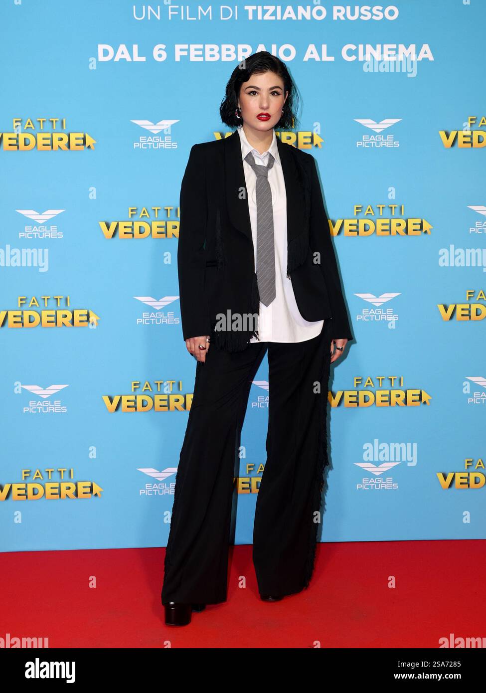 Rome, Italy. 28th Jan, 2025. Rome, Adriano cinema, premiere of the film ...