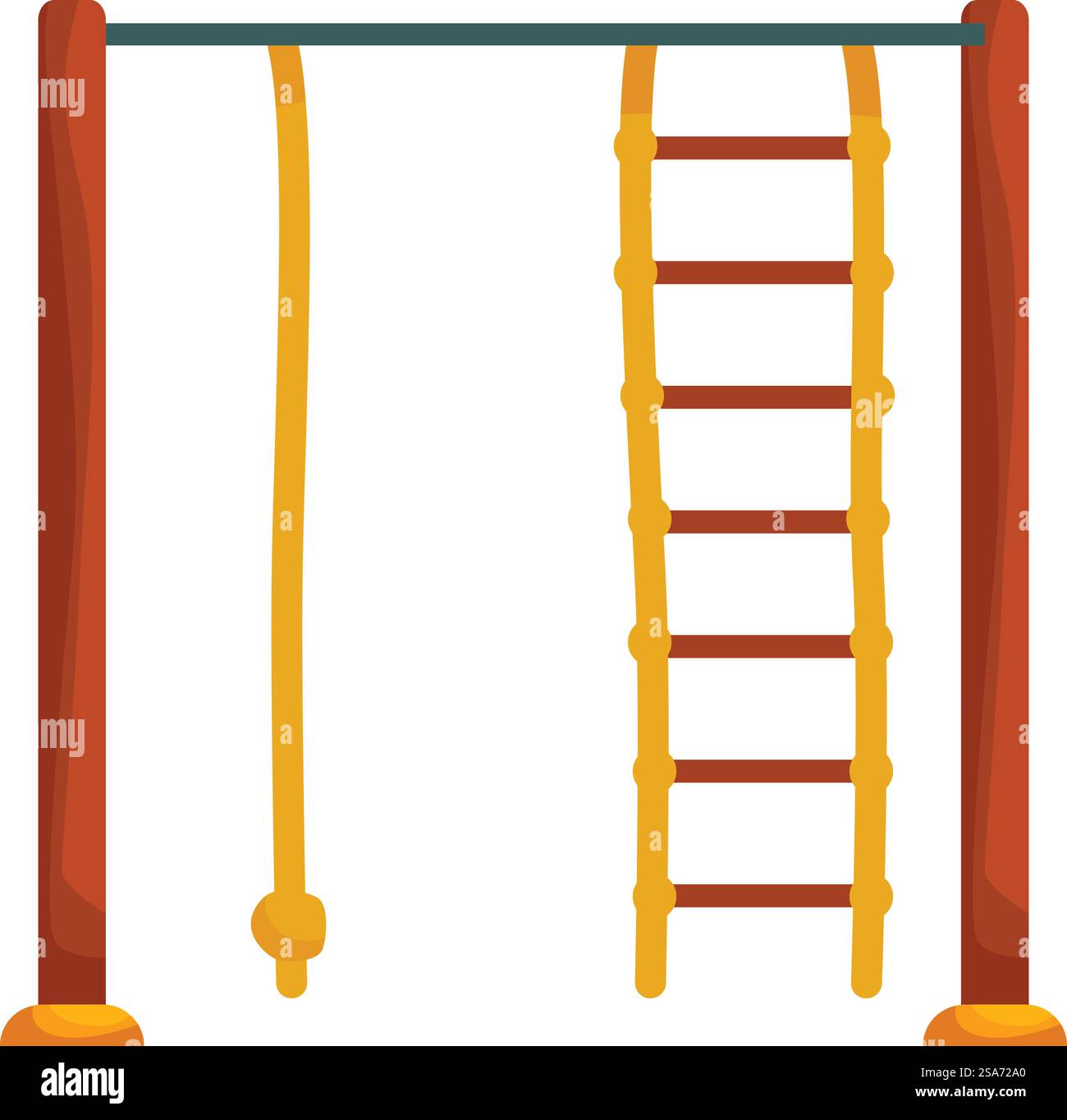 Rope climbing structure Stock Vector Images - Alamy