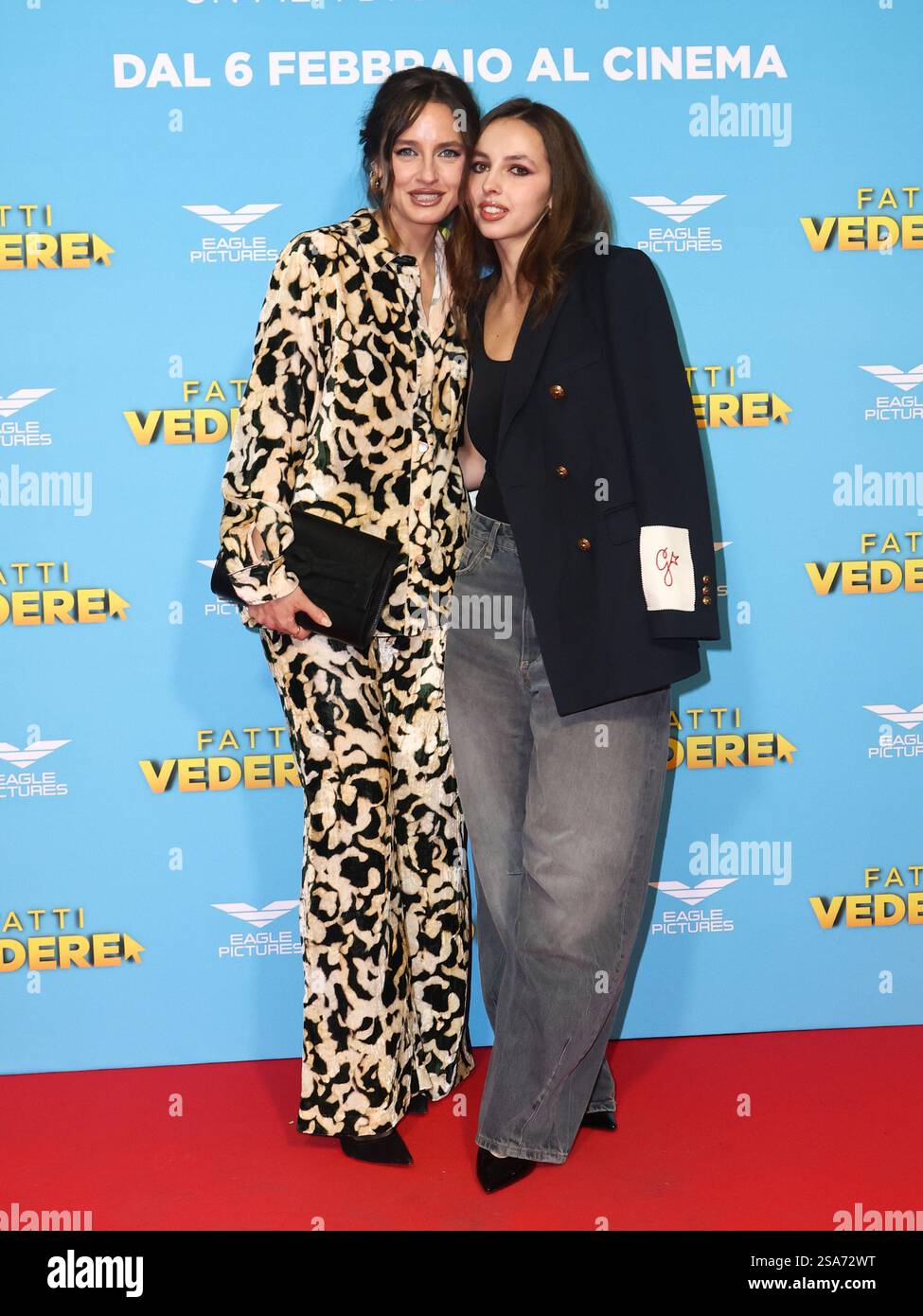 Rome, Italy. 28th Jan, 2025. Rome, Adriano cinema, premiere of the film ...