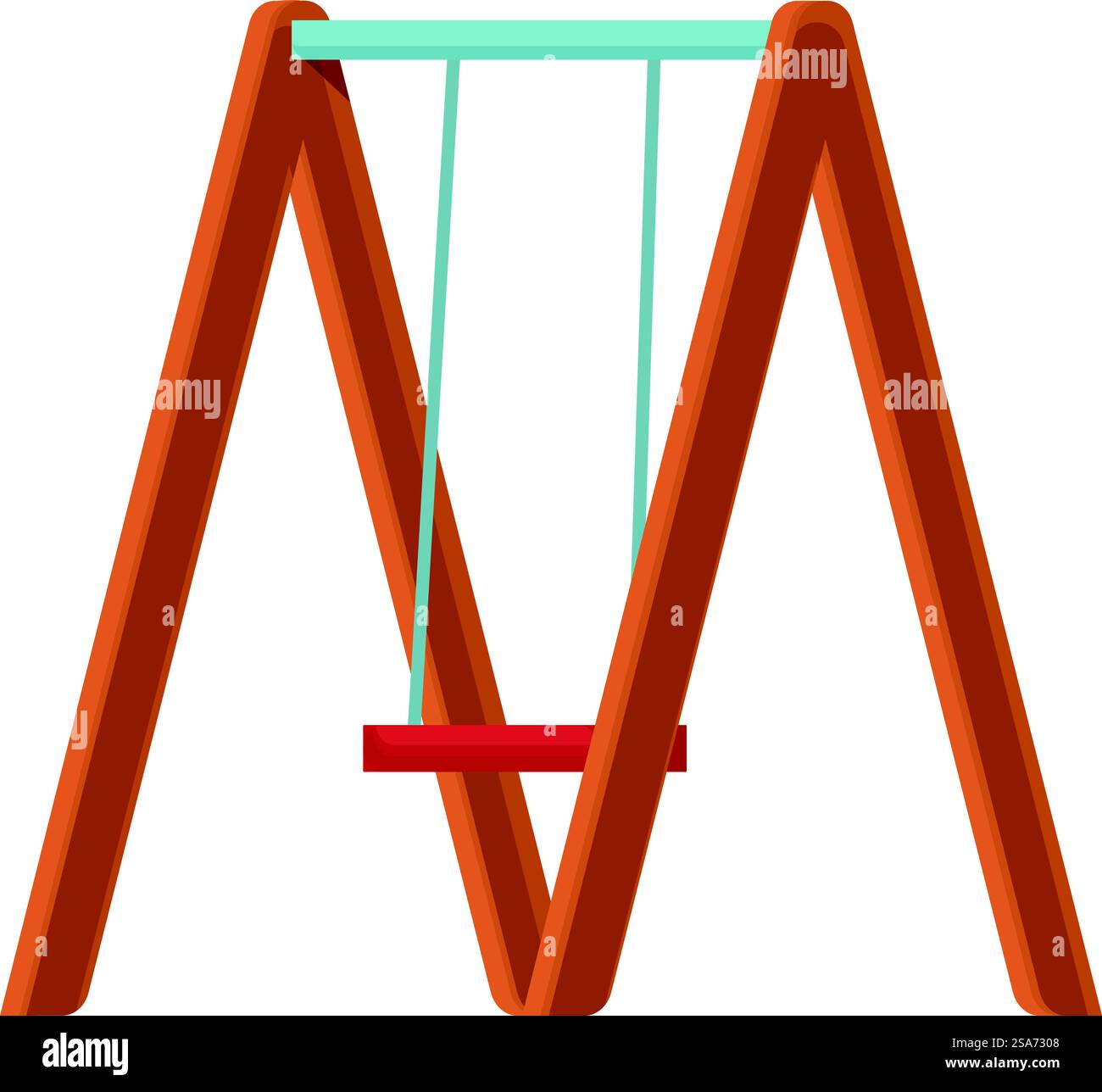 Empty swingset Stock Vector Images - Alamy
