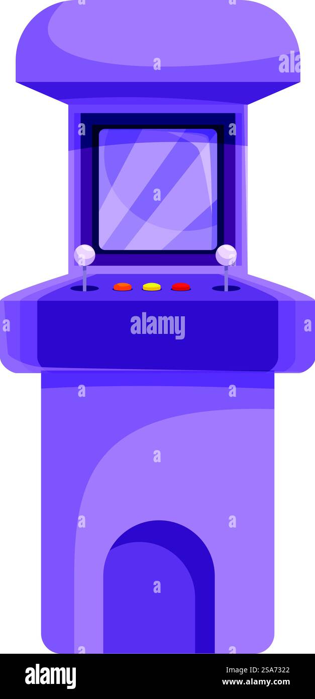 Large purple arcade game standing upright hi-res stock photography and ...