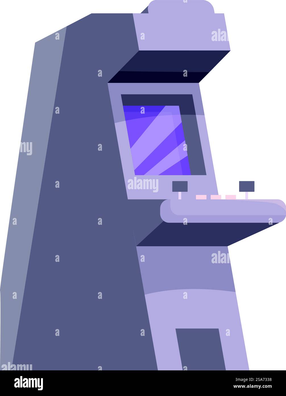 Classic upright arcade game console with joysticks and buttons, bringing back memories of ...