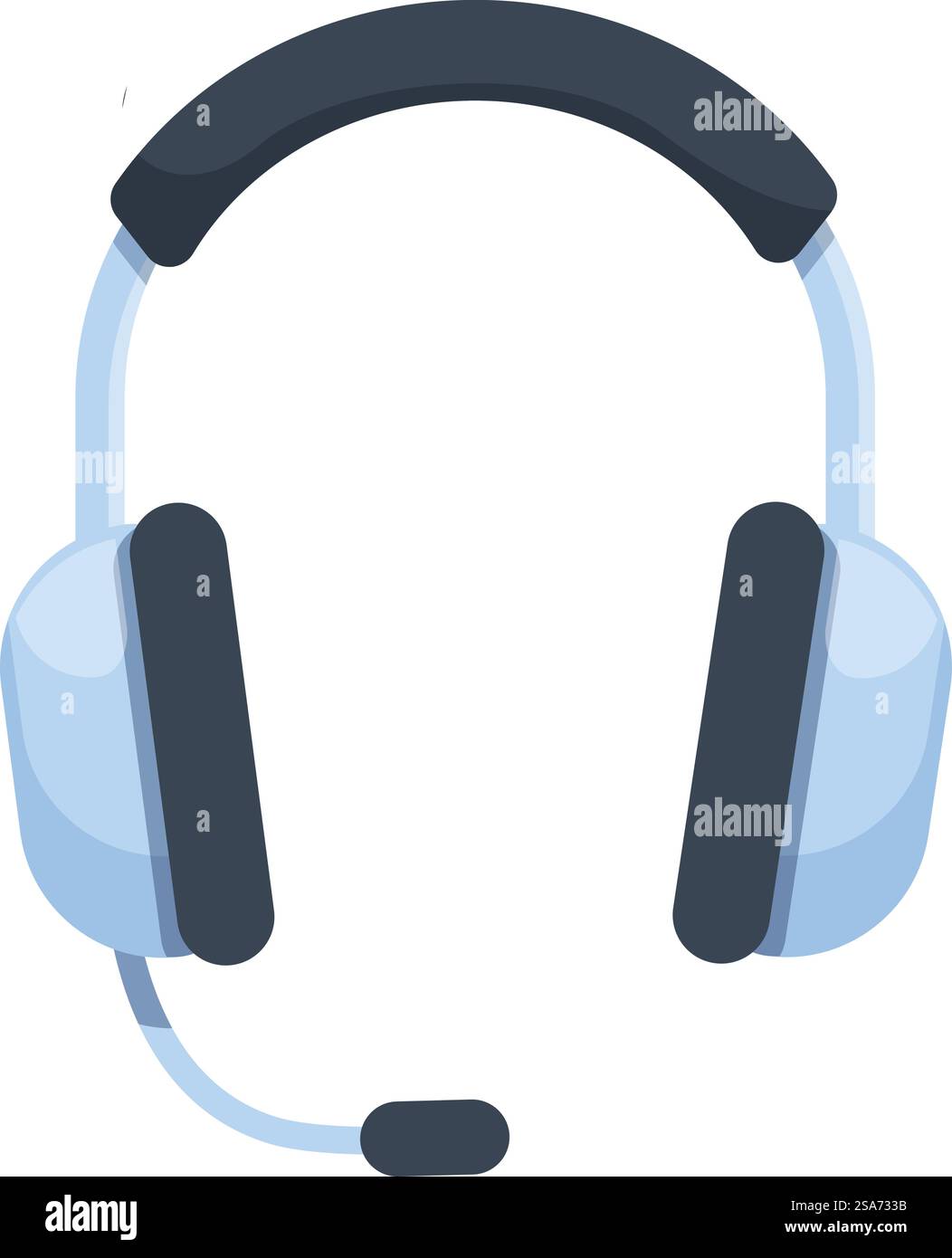 Modern headset with microphone ensuring clear communication for ...