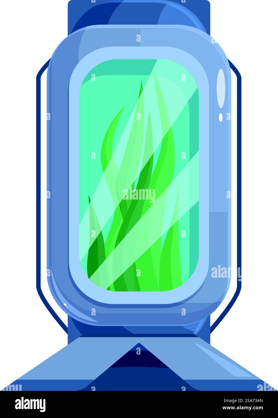 Space laboratory module growing green algae for oxygen production ...