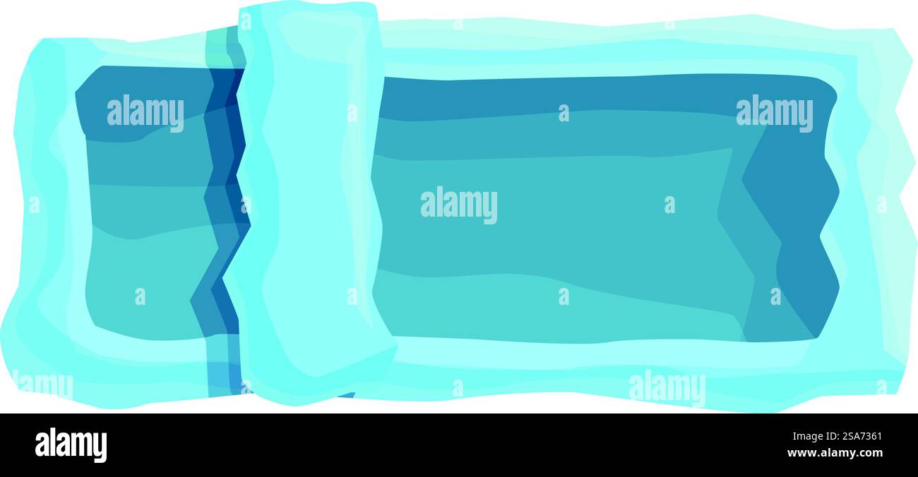 Cartoon style blue ice button for game interface, showing an action ...