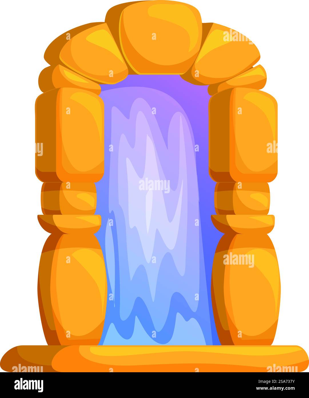 Magical portal is glowing with blue and purple light, inviting you to ...