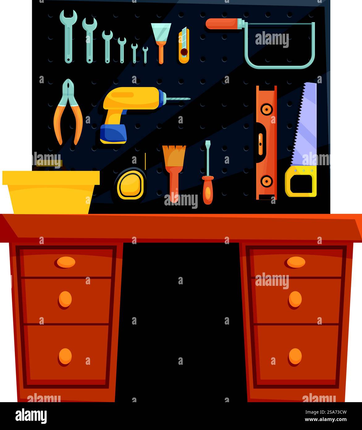 Workbench cartoon hi-res stock photography and images - Alamy
