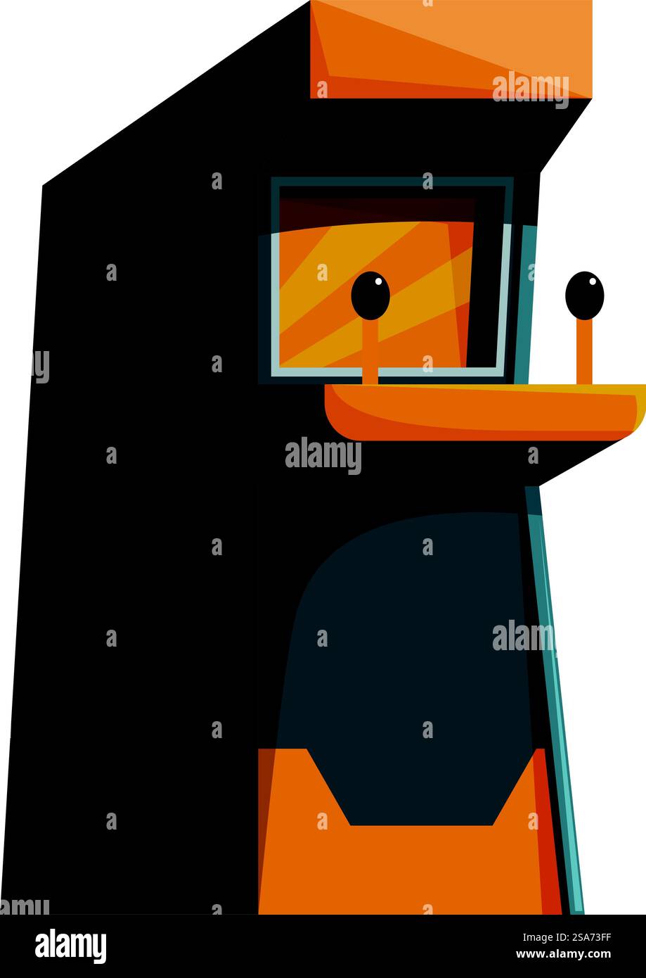 Arcade game machine displaying racing game interface with steering wheel and screen. Arcade game ...