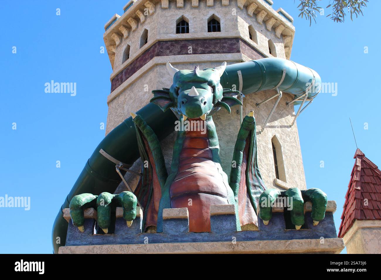 Dragon Slide at the Arizona Renaissance Festival Stock Photo - Alamy