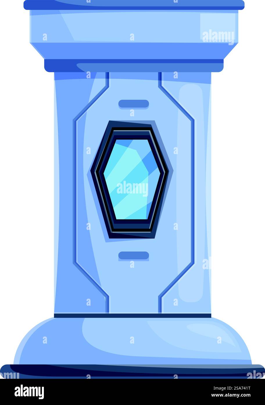 Cryogenic chamber freezing human body for future, innovative technology ...