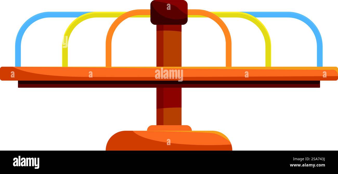 Colorful playground roundabout with nobody using it, perfect for ...