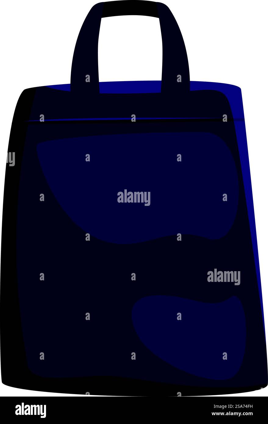 Simple purple shopping bag standing upright, perfect for minimalist ...