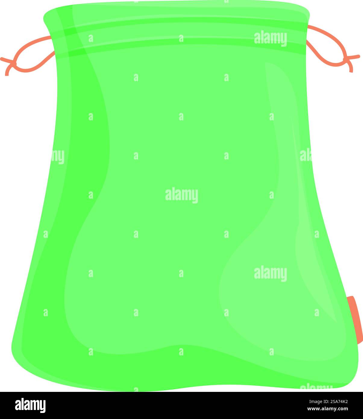 Reusable green cloth bag for food storage, promoting sustainability and ...