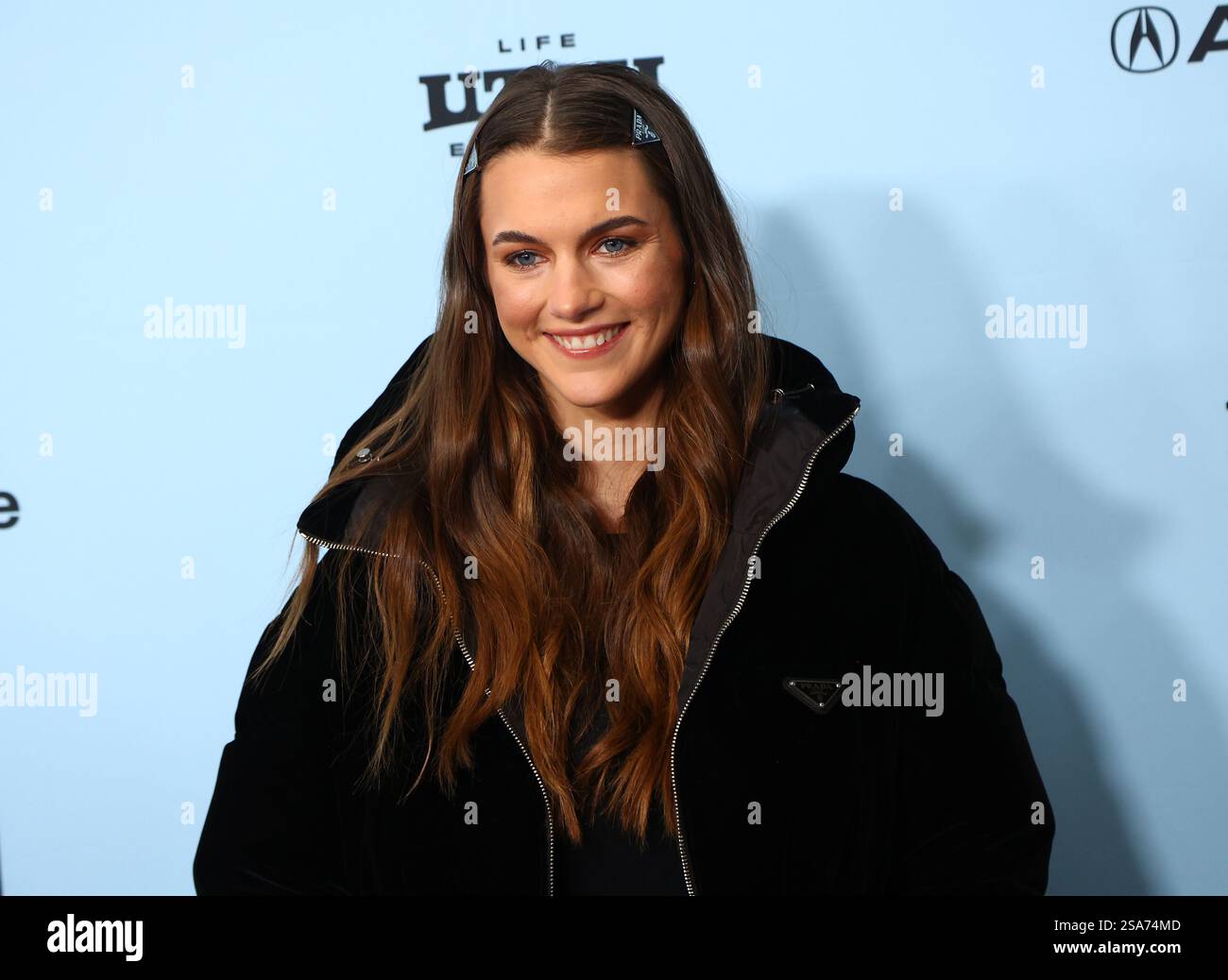 Park City, USA. 25th Jan, 2025. Chloe East arriving to the “Atropia ...