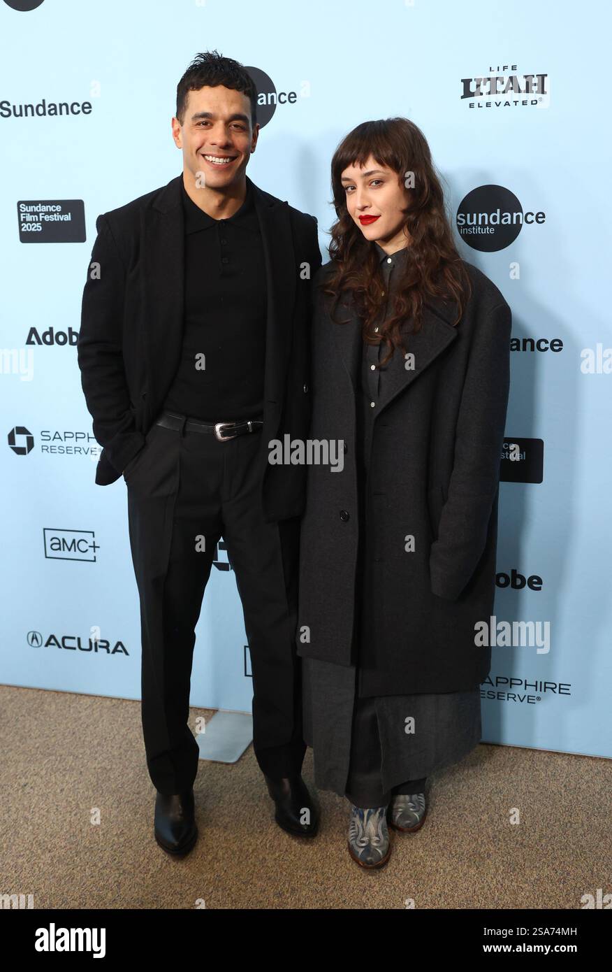 Gil Perez-Abraham and Ani Mesa arriving to the “Atropia” premiere ...