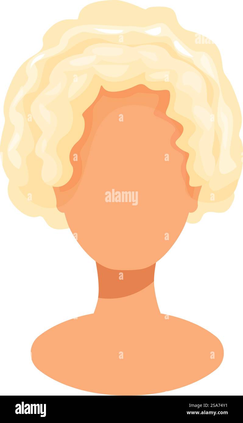 Blonde woman bob haircut Stock Vector Images - Alamy