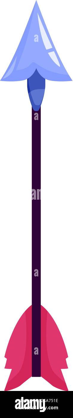 Sharp metal hunting arrow pointing up on a white background. Sharp ...