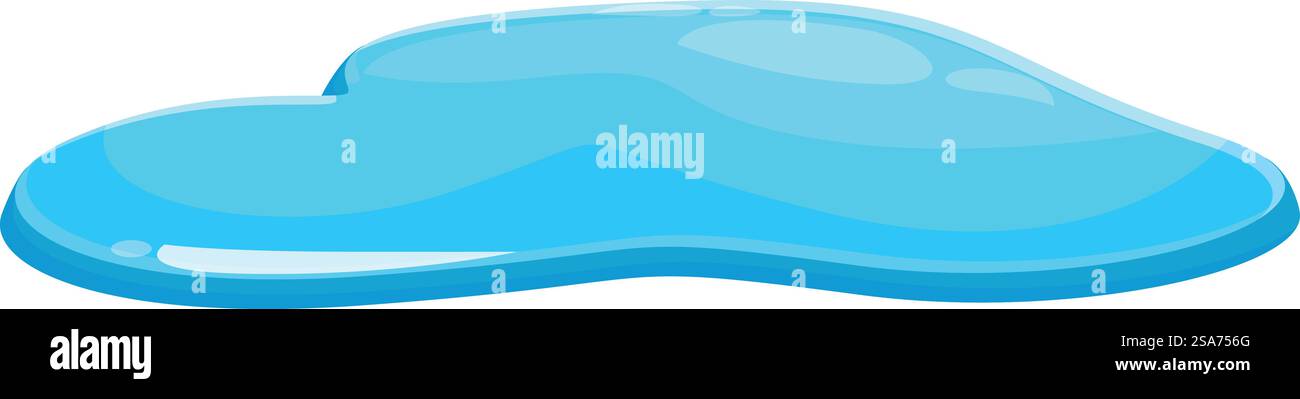 Bright blue liquid is spreading on the floor, creating a puddle. Blue ...