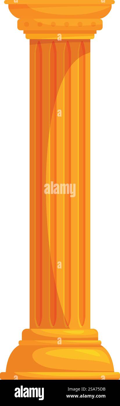 This golden greek column is a symbol of strength, authority and ancient ...