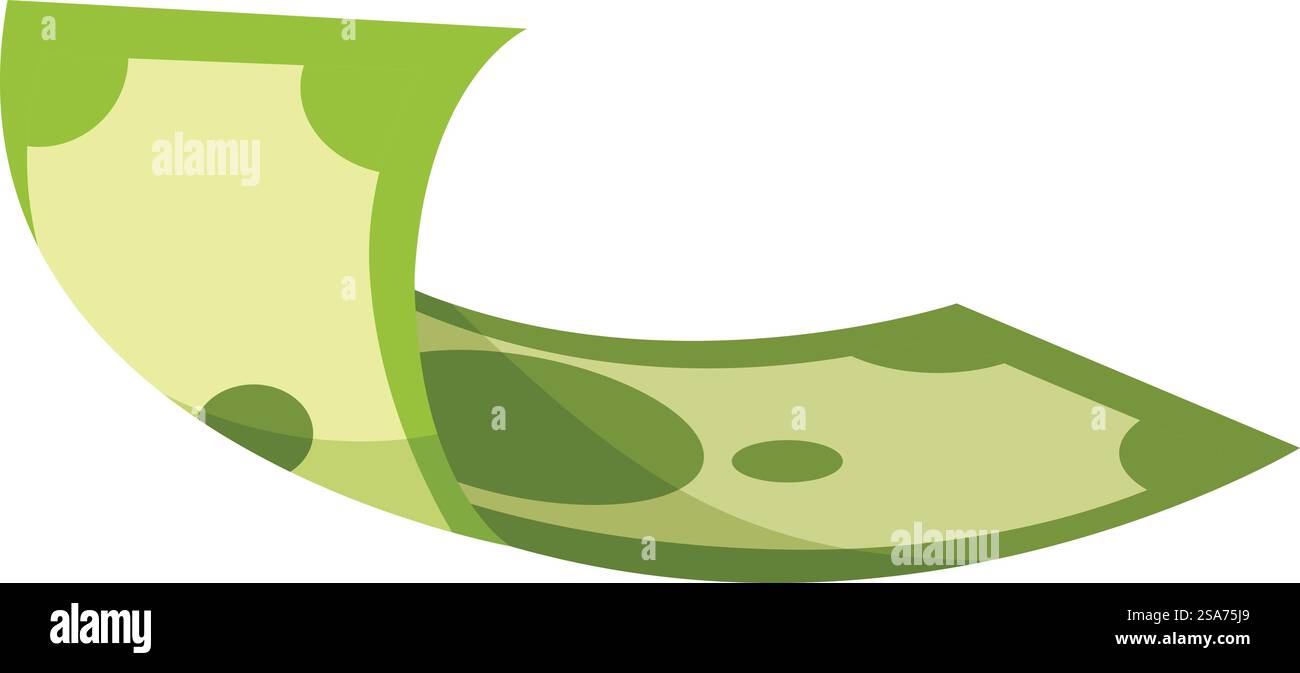 Green banknote is waving in the wind. Green banknote waving in the wind ...