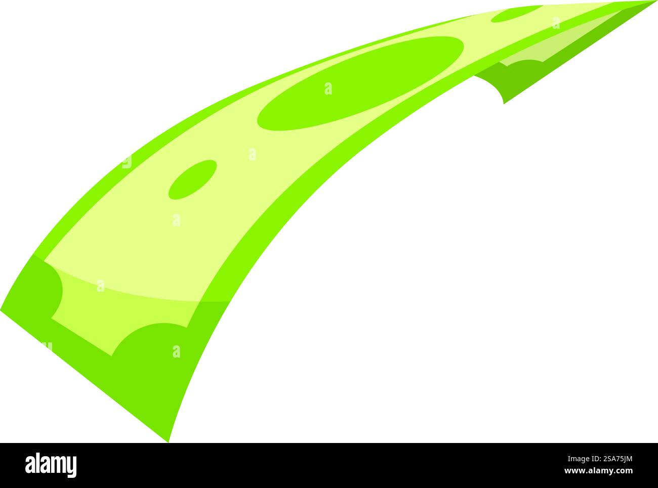 Green banknote is forming an upward arrow bridge. Green banknote ...