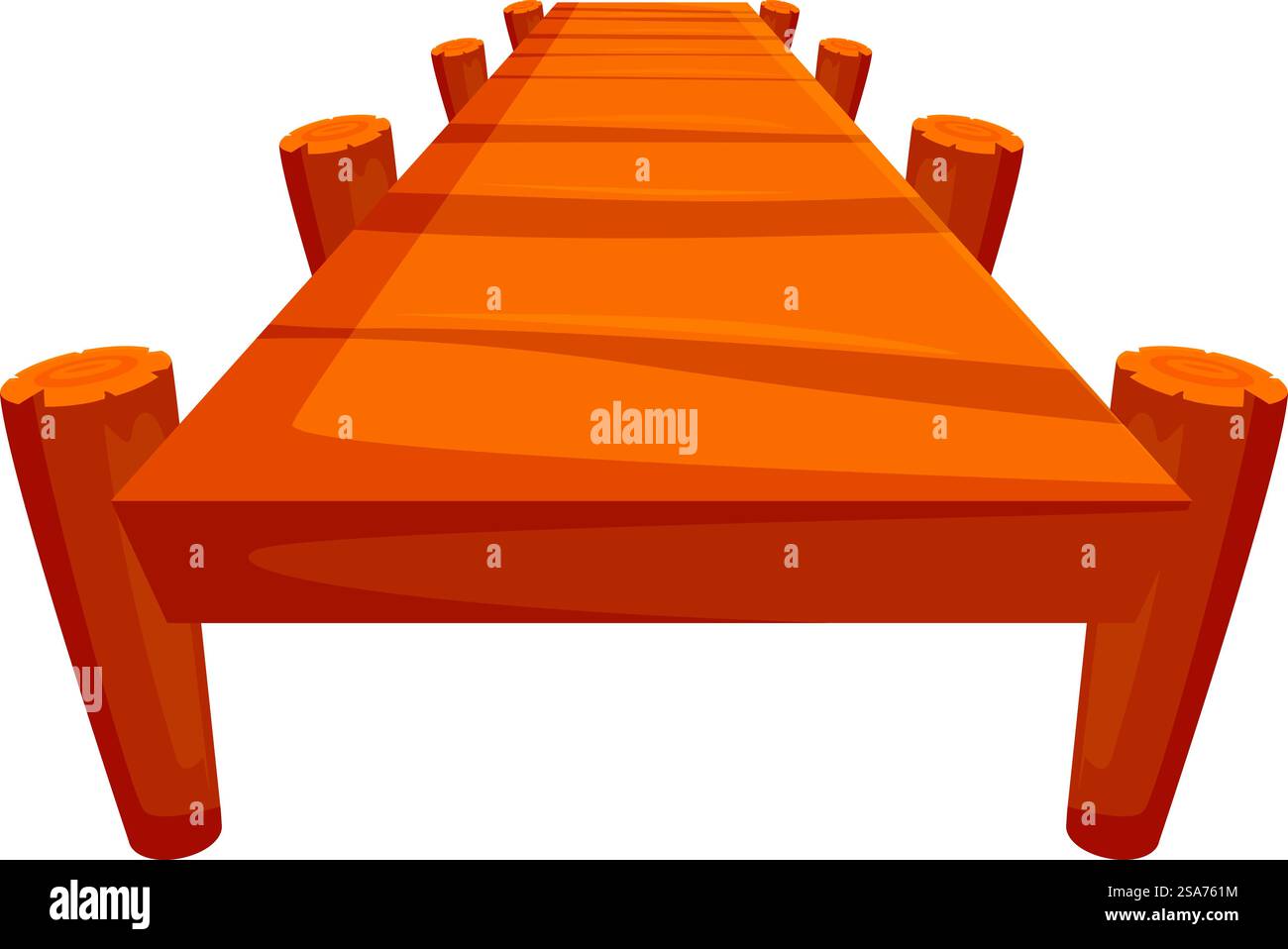 Pier into blue water Cut Out Stock Images & Pictures - Alamy