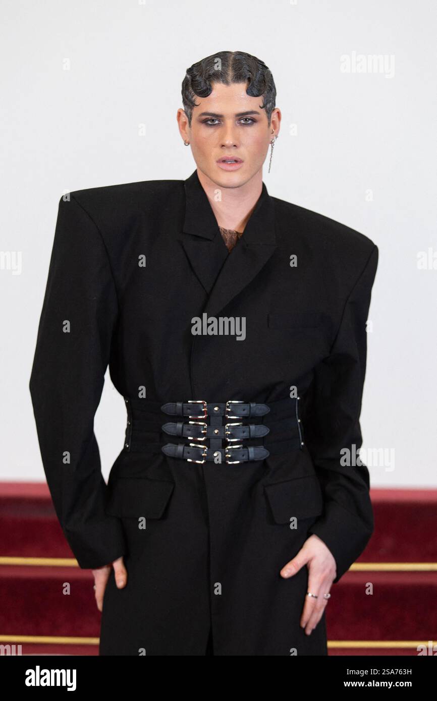 Paris, France. 28th Jan, 2025. Raphael Say attends the Schiaparelli ...