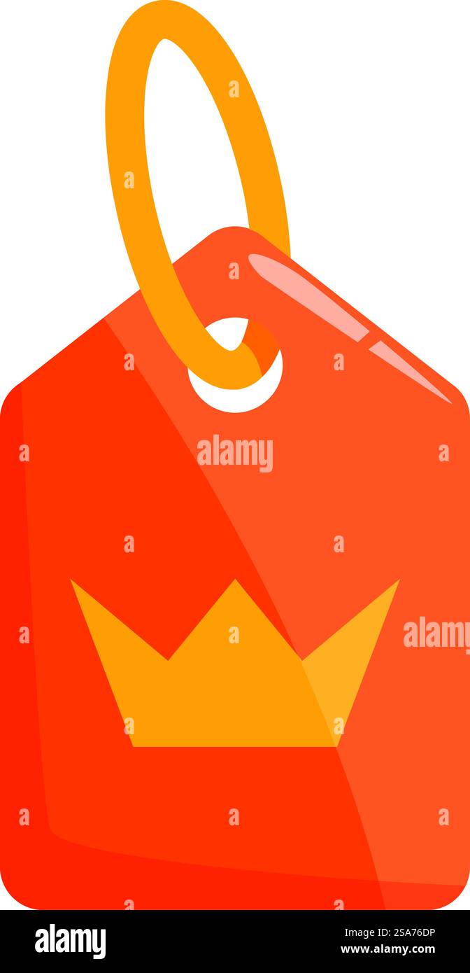 This simple icon shows a price tag with a crown, making it perfect for ...