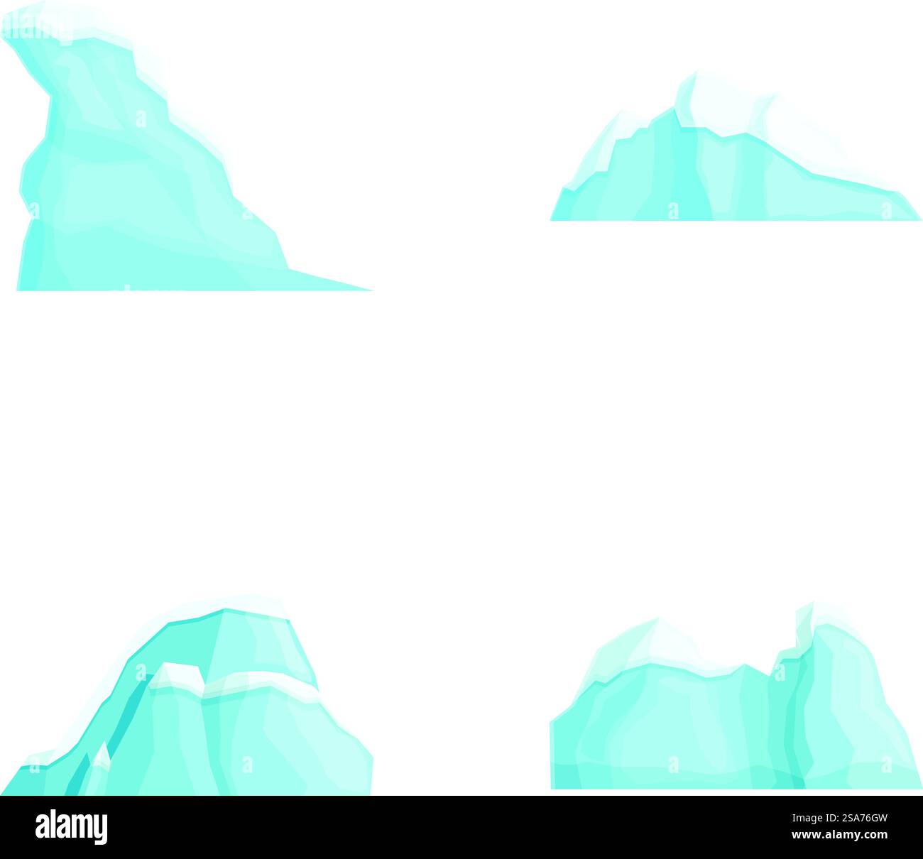 Huge block ice floating Cut Out Stock Images & Pictures - Alamy