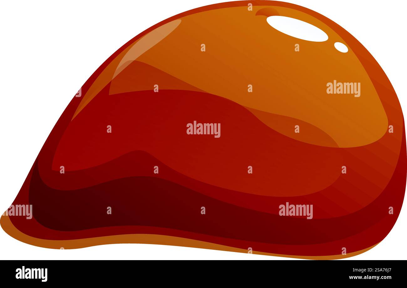 Glossy caramel sauce drop is flowing down hi-res stock photography and ...
