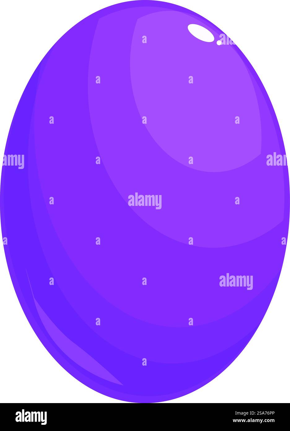 Shiny purple oval shape reflecting light, perfect for illustrations ...