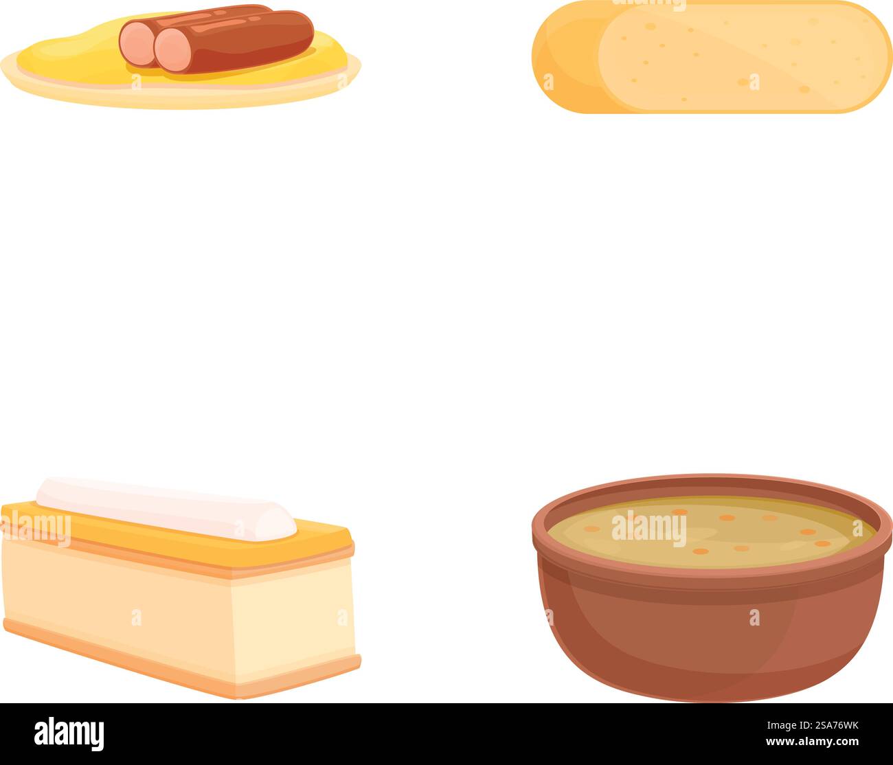 Dutch nutrition icons set cartoon vector. Tasty dutch dish. Traditional ...