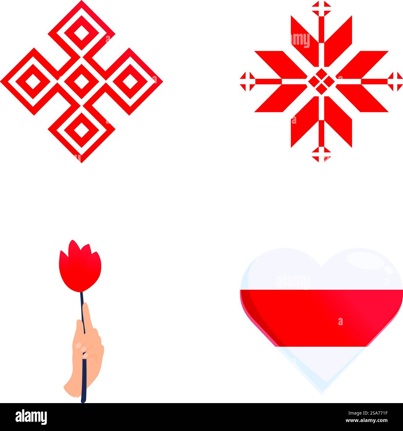 Belarus symbol icons set cartoon vector. Old flag of belarus. National ...