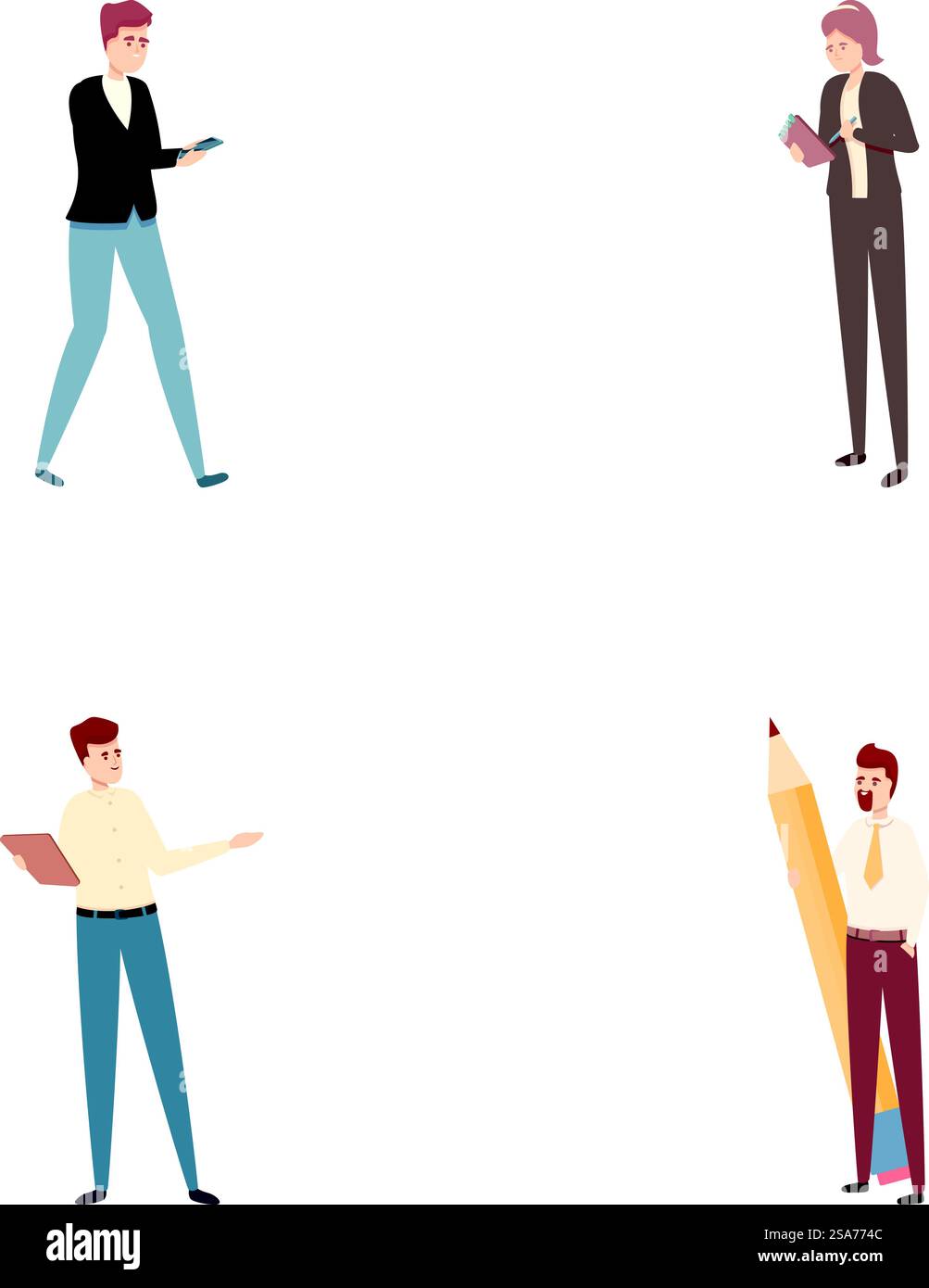 Planning concept icons set cartoon vector. Men work together planning ...